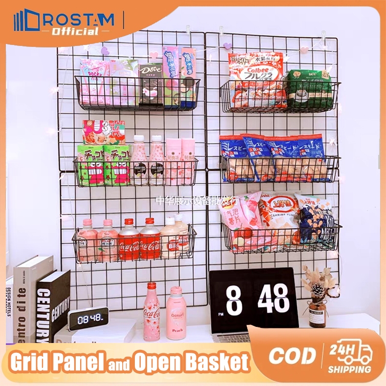 sari sari store organizer Storage rack basket wire mesh Hanging basket ...