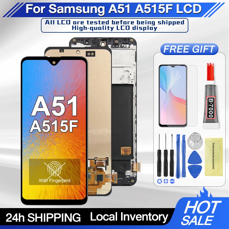 TFT LCD With Frame For Samsung A51 A515 A51F LCD Display Touch Screen ...