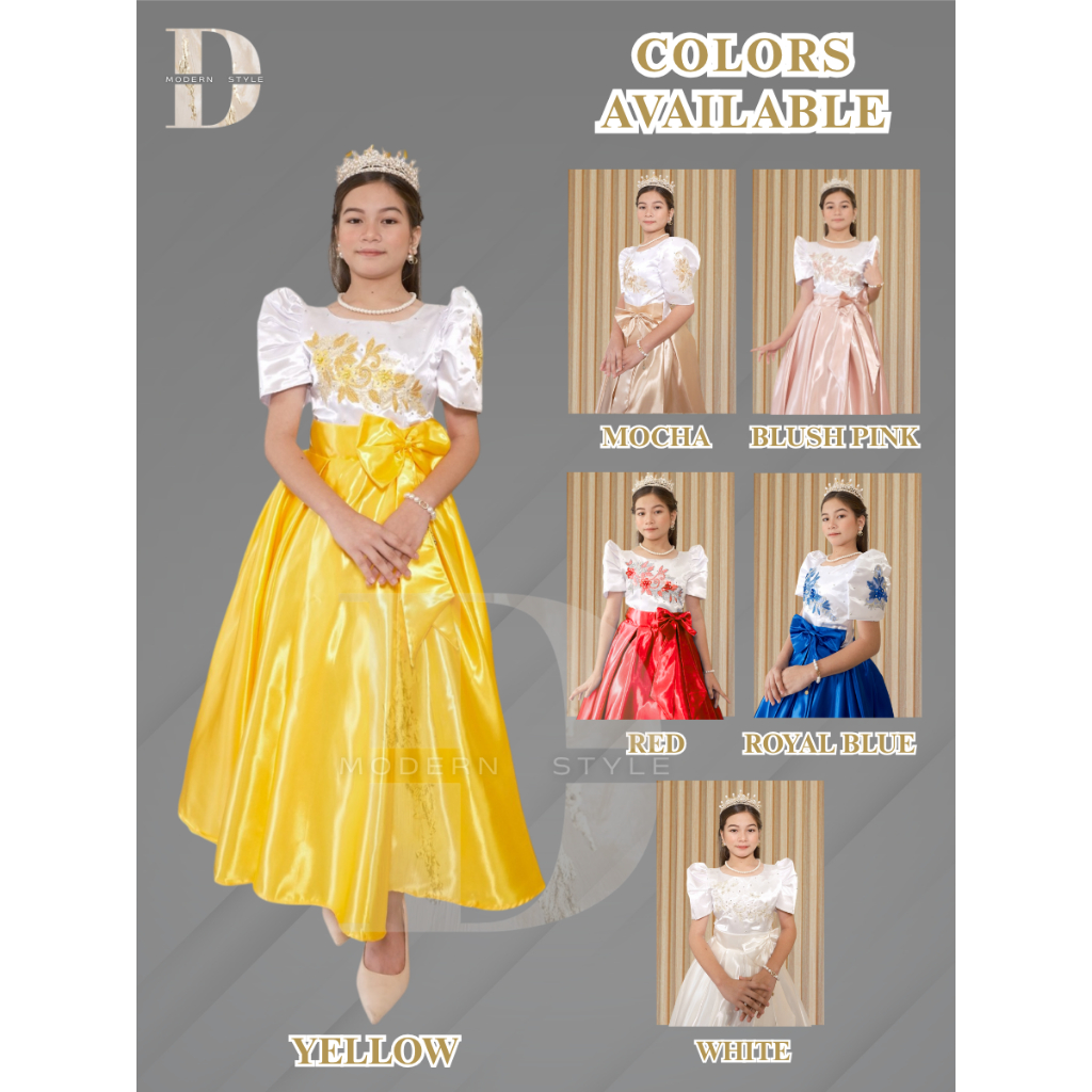 Kids costume UN Philippine Costume | Filipiniana ballgown Ms ...