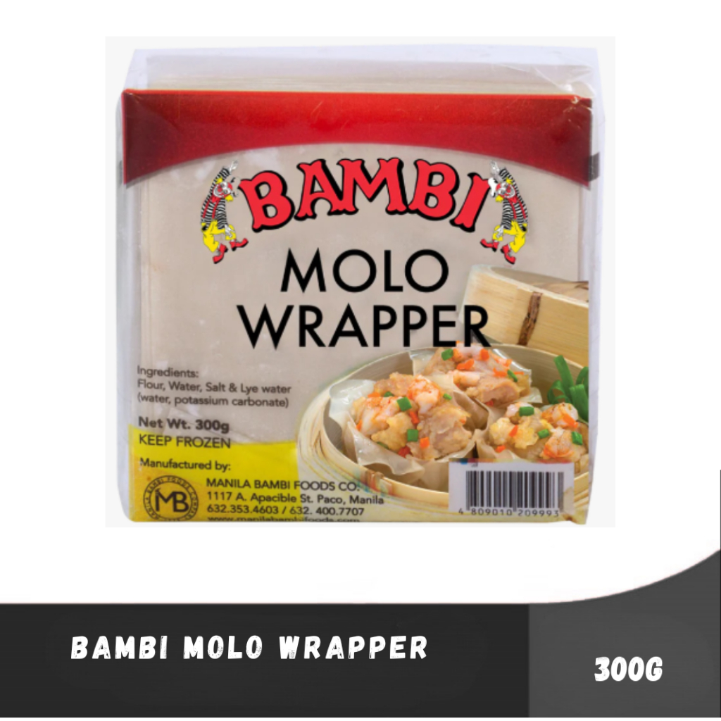 HALAL CERTIFIED! Bambi Molo Wrapper-LARGE 3 1/2"x3 1/2" - 300G RISK OF ...