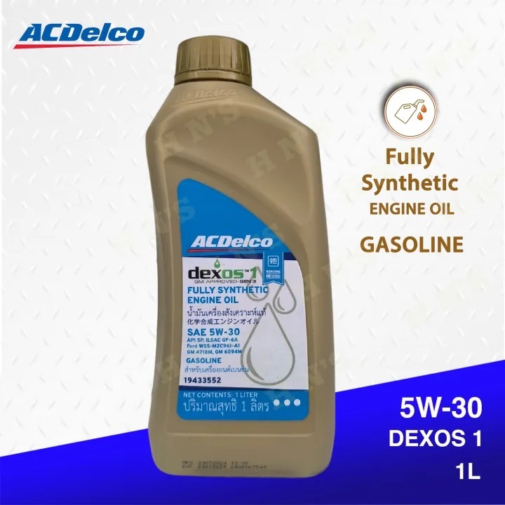 ACDelco 5W-30 Dexos 1 Gen 2 Fully Synthetic Engine Oil for Gasoline 1L ...