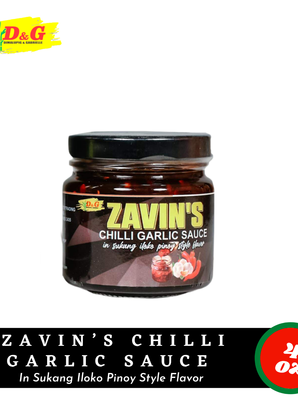 Zavin’s Chilli Garlic Sauce PINOY STLE 120ML | Shopee Philippines