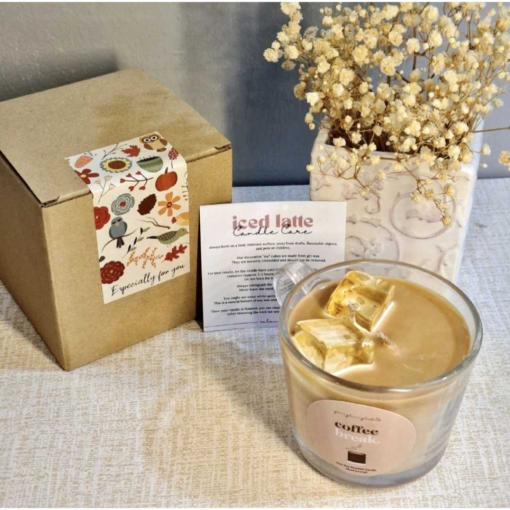 YLH | Iced Coffee Scented Candle with Gif Box | Reusable Mug | Shopee ...