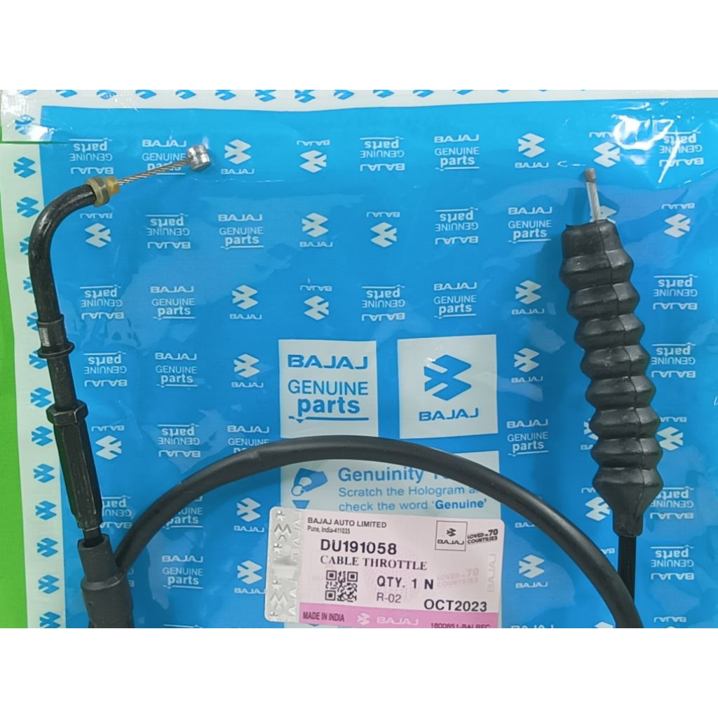 DU191058 Throttle Cable CT100B CT100C single line Genuine | Shopee ...