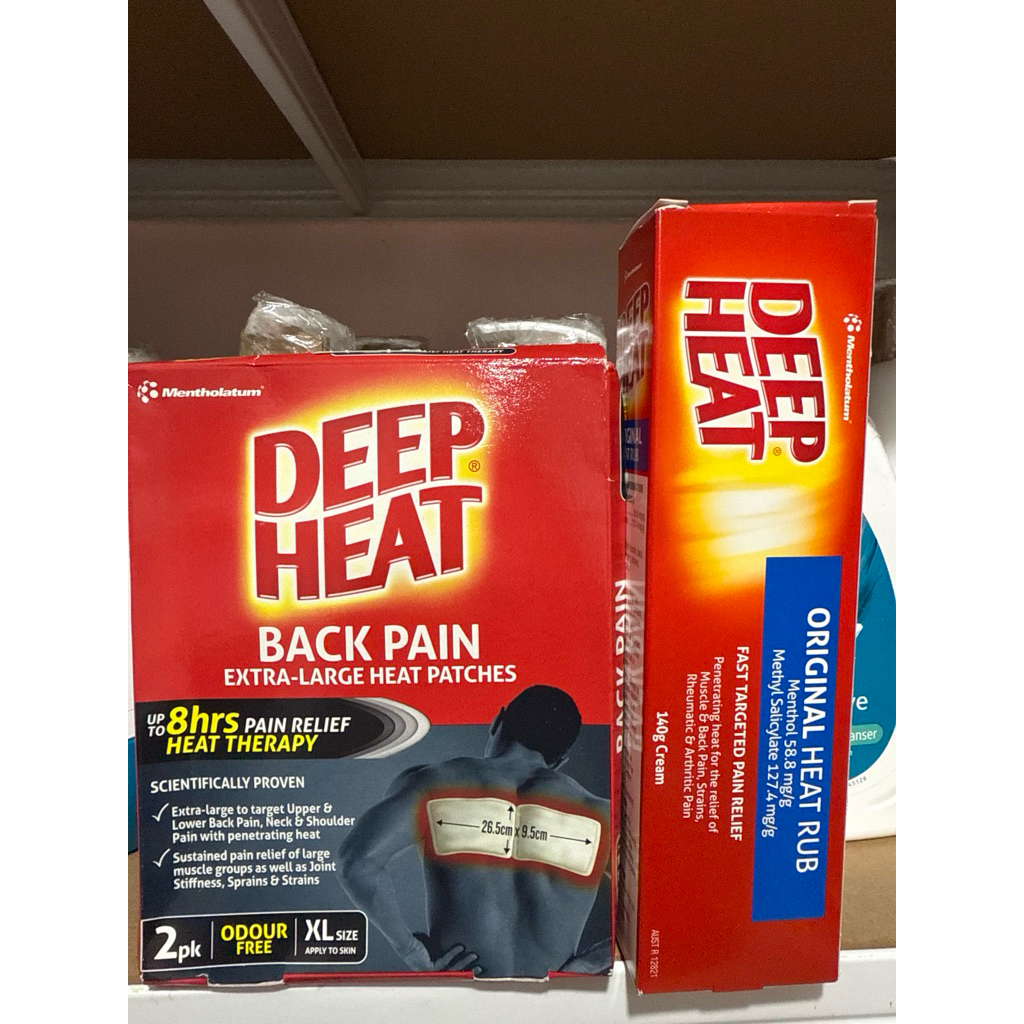 Authentic Deep Heat heat rub cream and patches | Shopee Philippines