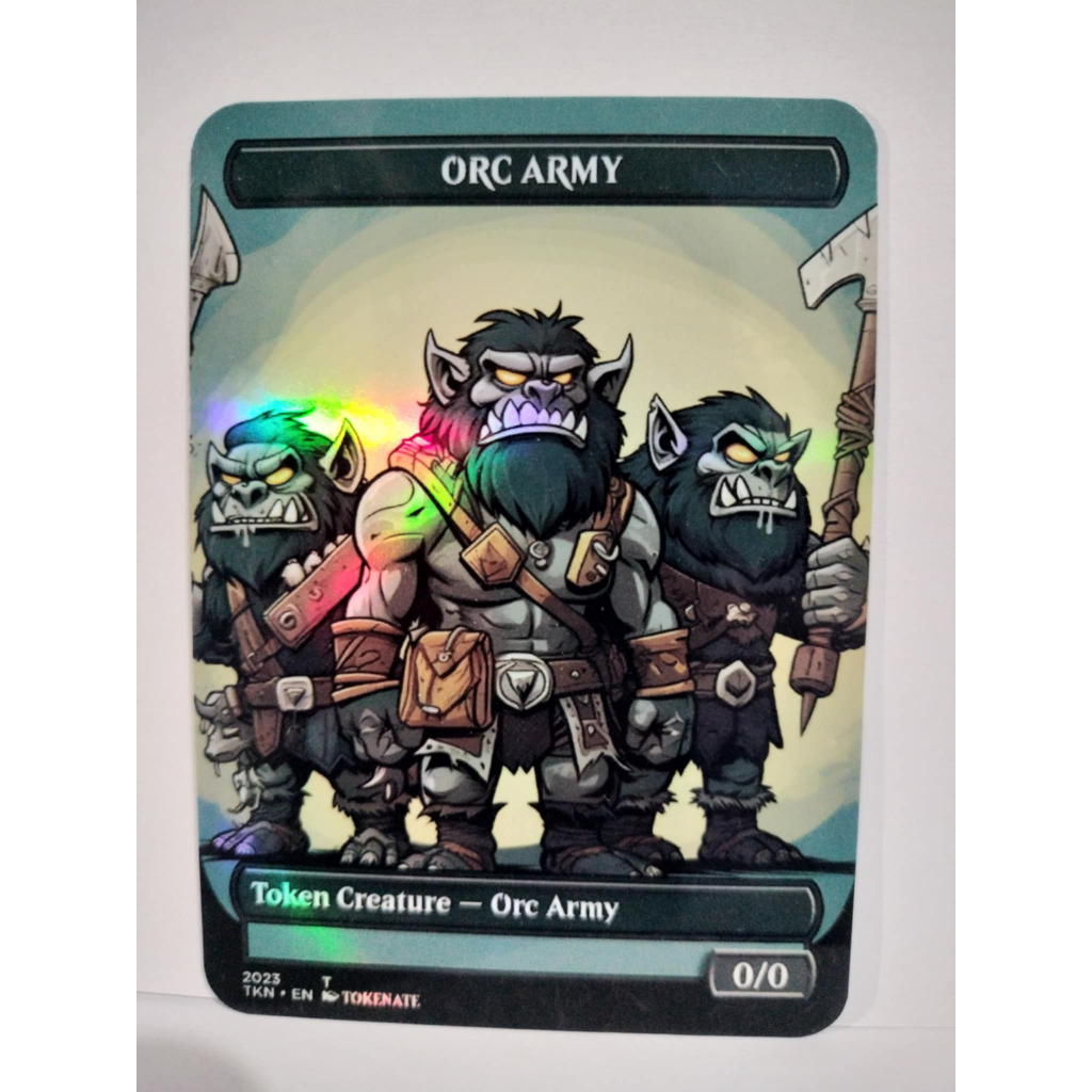 TOKENATE - FOIL CUSTOM CARD - Orc Army | Shopee Philippines