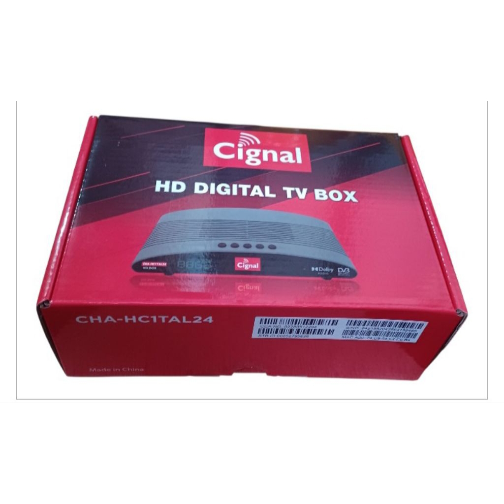 NEW CIGNAL HD BOX WITH REMOTE, BATTERY, HDMI, ADAPTOR | Shopee Philippines