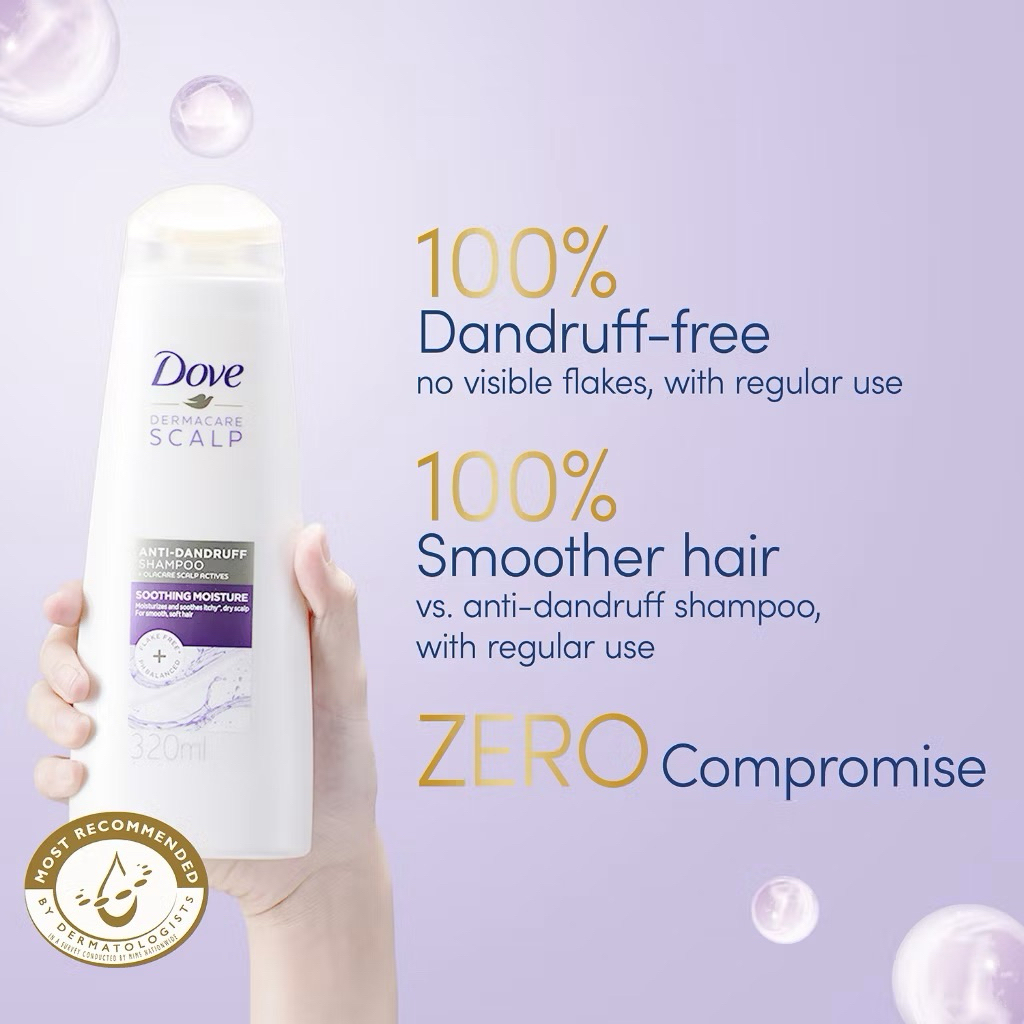 Dove Dermacare Anti-Dandruff Scalp Soothing Moisture Shampoo 320ML ...