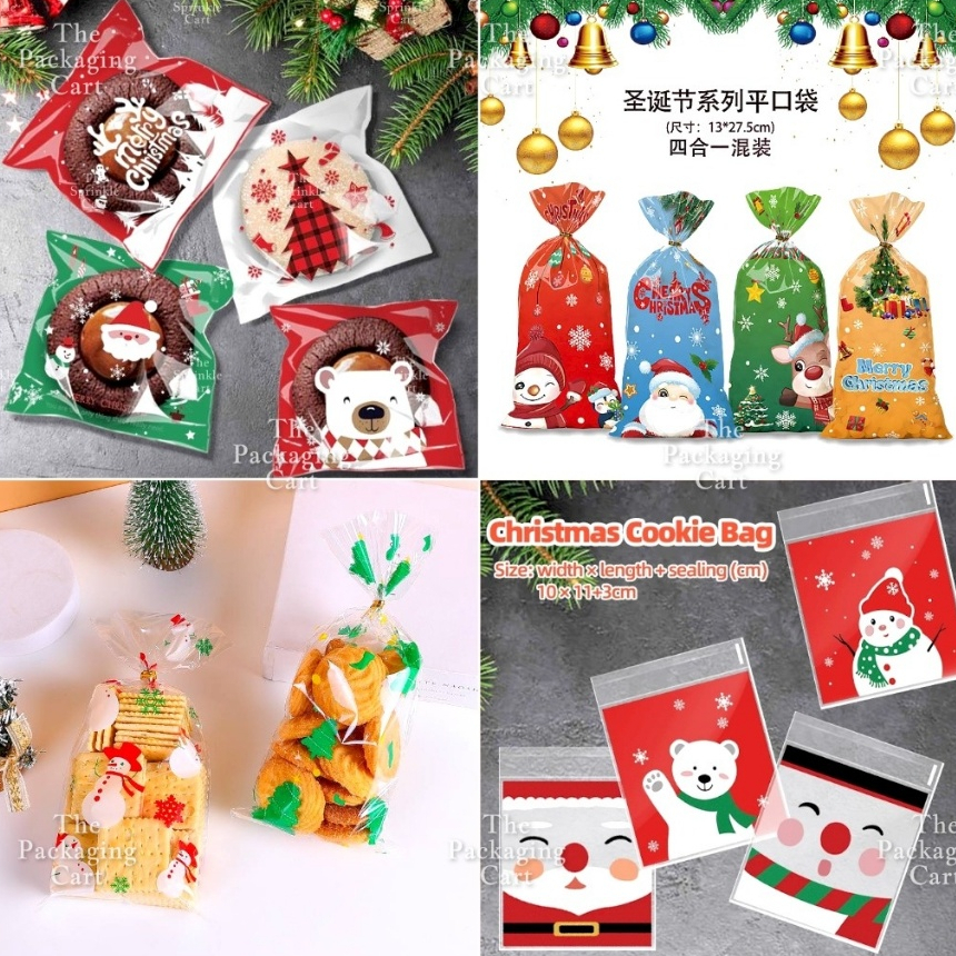 Resealable OPP Plastic Christmas Packaging Design Self-Adhesive for ...