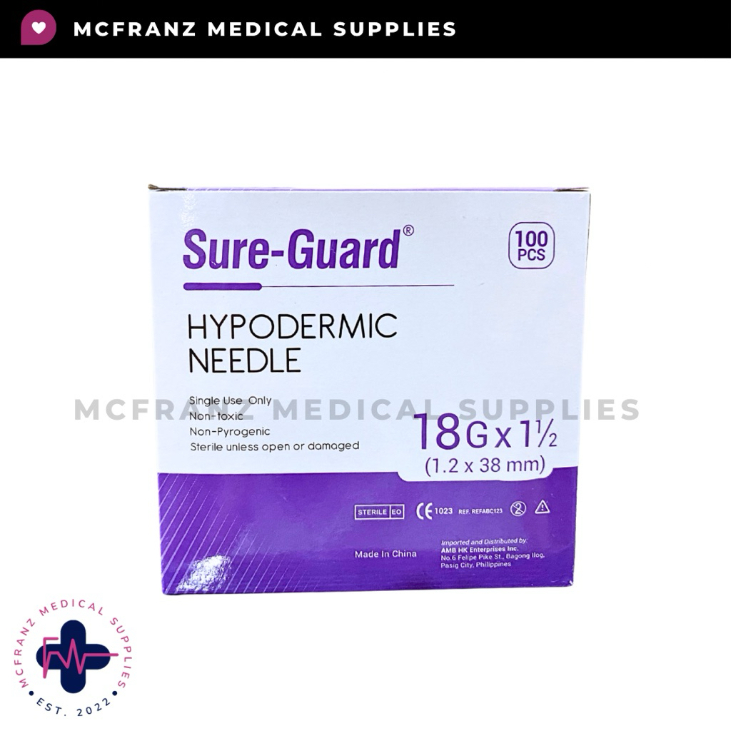 Sure-guard Hypodermic Needle (Sold per Box) | Shopee Philippines