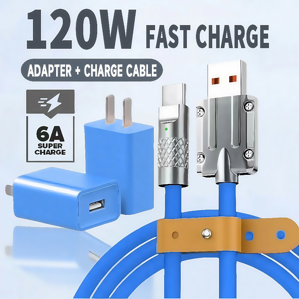 Original 120W Charge Adapter Fast Charge For Android Type-C 6A Liquid ...