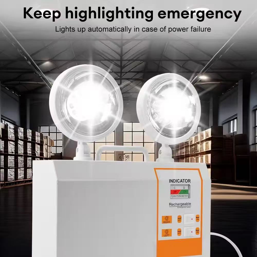 Rechargeable LED Twin Head Emergency Lights Rechargeable Twinhead ...