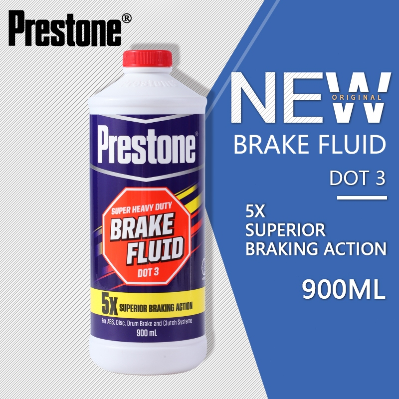 Prestone Brake Fluid Dot 3 500-900ml Super Heavy Duty Dot4 For Sniper ...