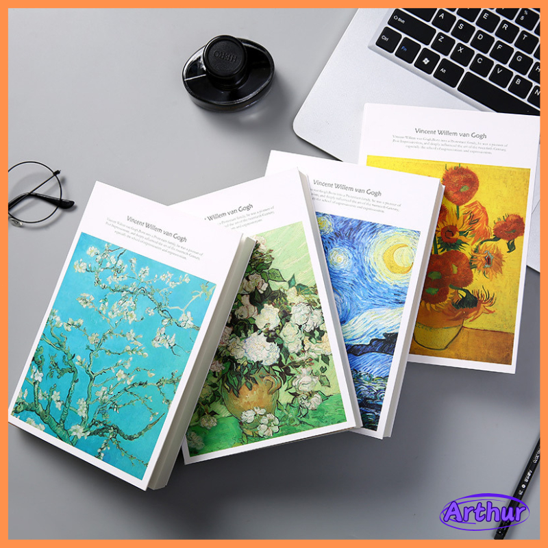 Van Gogh Sketchbook A5/B5 128 Sheets Painting Drawing Graffiti Sketch ...