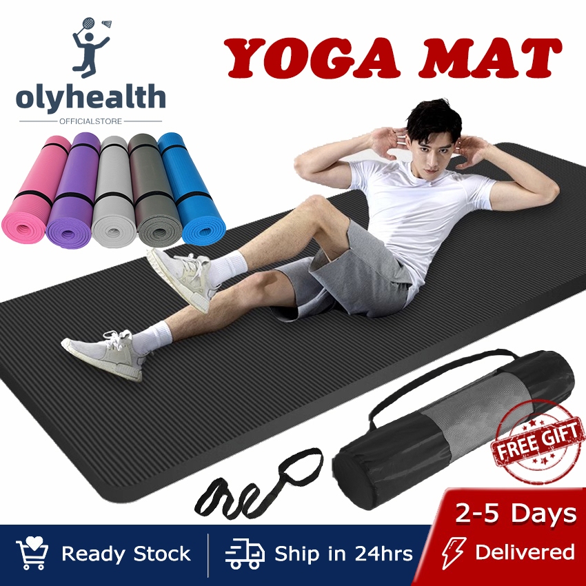 15MM Yoga Mat For Workout Non Slip Exercise Mat Thick Exercise Mat ...