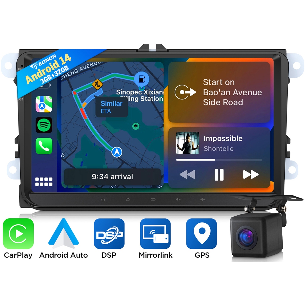 Eonon Latest Android 14 Volkswagen VW Seat Skoda Android Head Unit ...