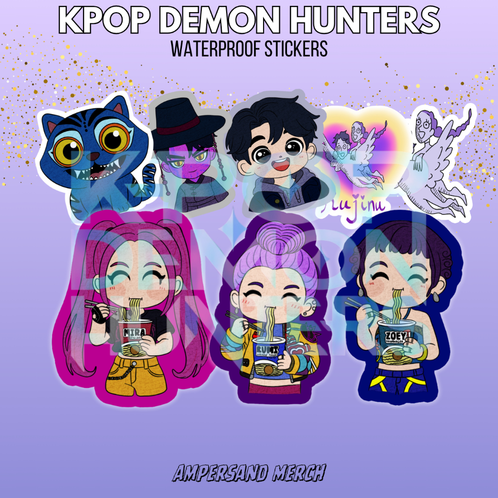 &M KPOP DEMON HUNTERS Waterproof Vinyl Stickers (sold per piece) for ...