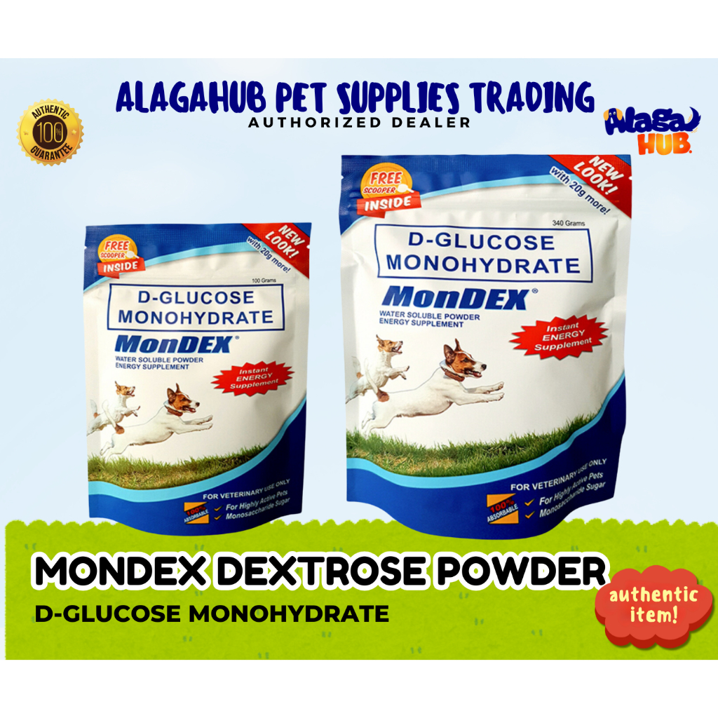 ALAGA MONDEX DEXTROSE POWDER WITH FREE SCOOP DOG AND CATS ENERGY ...