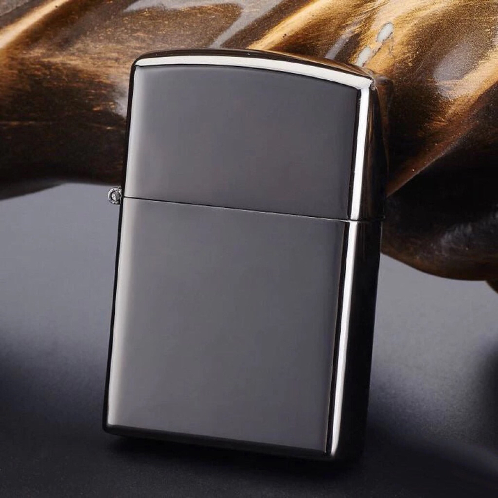 GLOSSY BLACK REFILLABLE KEROSENE FLUID LIGHTER FUJI ZIPPO Fluid Refill ...
