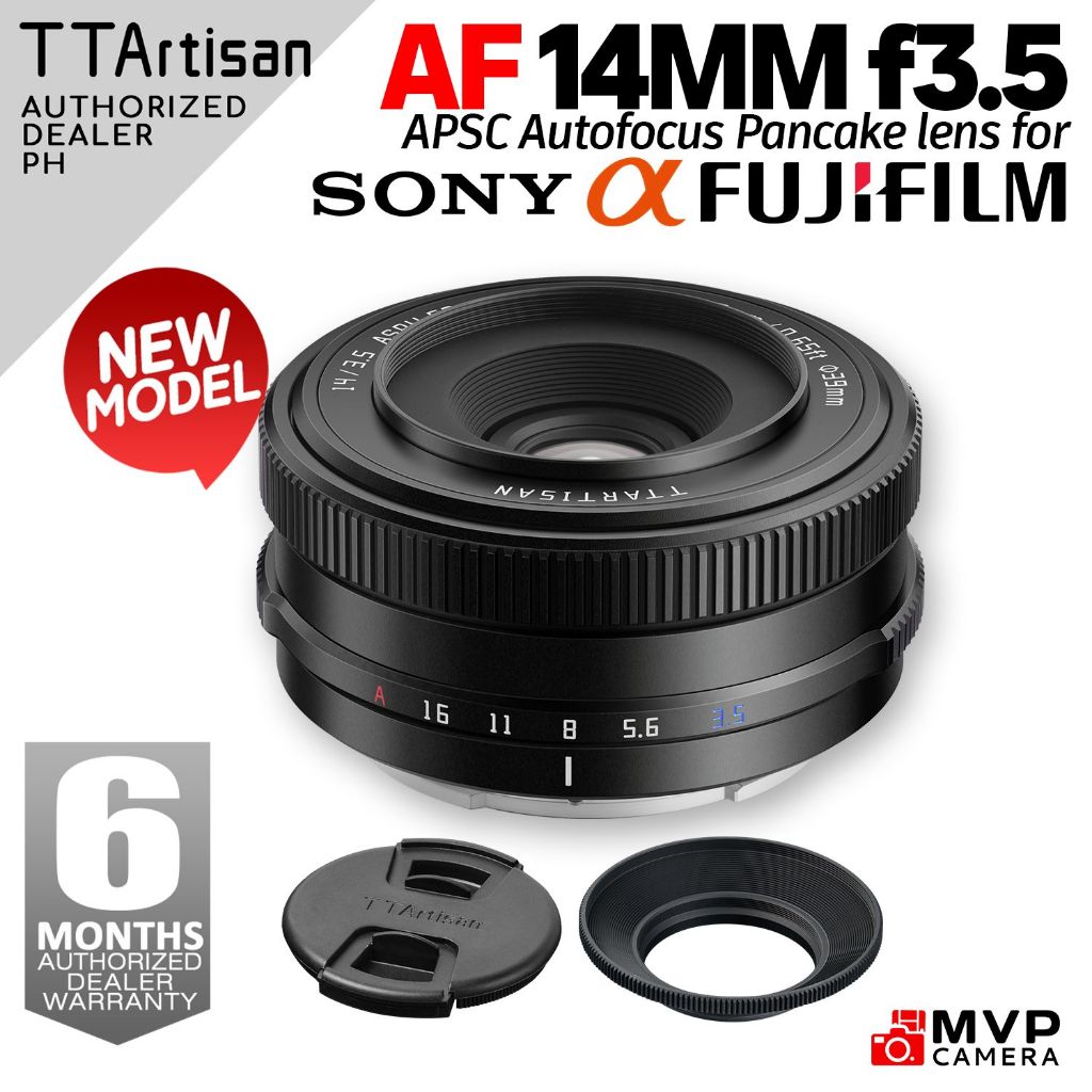 TTARTISAN NEW AF 14mm F3.5 APSC Autofocus Pancake Lens X E-Mount Xmount ...