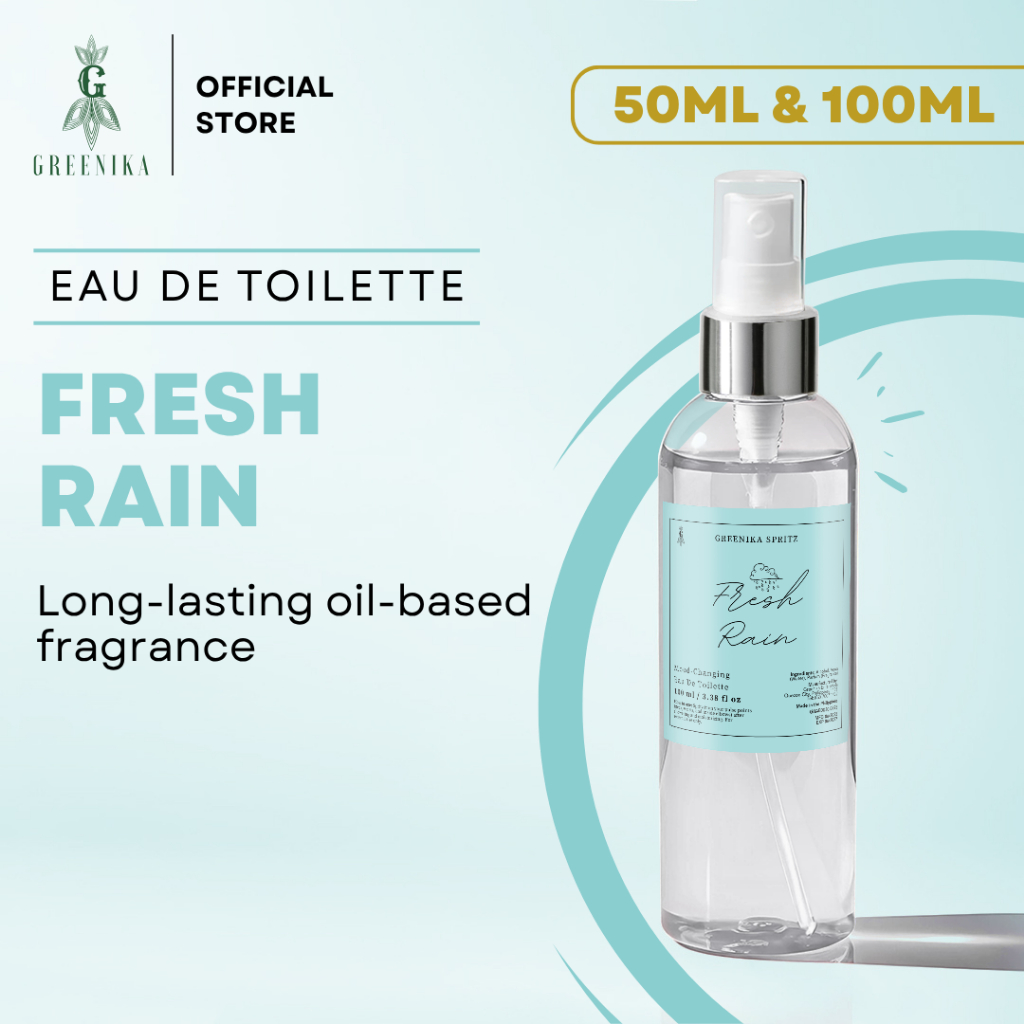 Greenika Spritz Fresh Rain Long Lasting Perfume for Men Oil-Based Eau ...