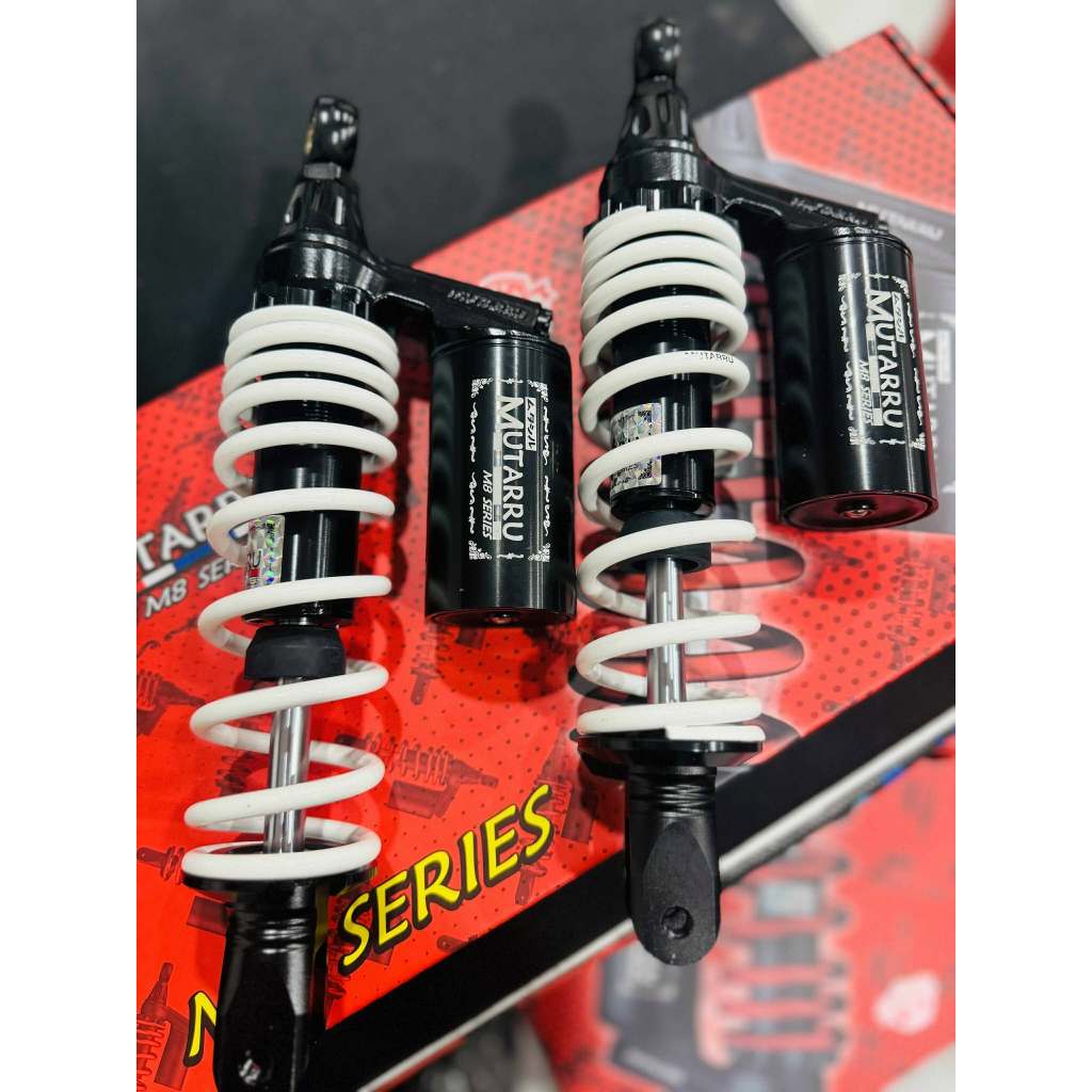 MUTARRU SHOCK M8 SERIES ADJUSTABLE HEIGHT AND SPRING PRELOAD AEROX NMAX ...