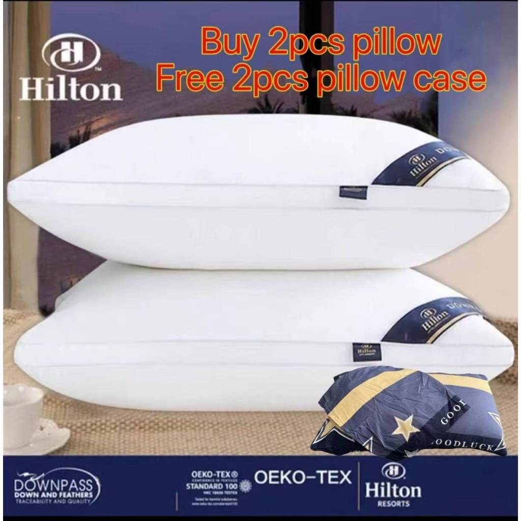 Buy 1 get 1 free genuine Hilton pillow, high quality pillow, fiber ...