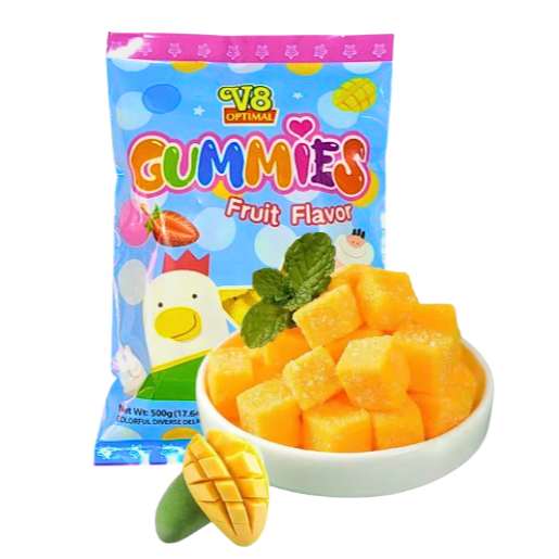 500grams Mango Cubes Gummy Candy SUGAR CRASH | Shopee Philippines