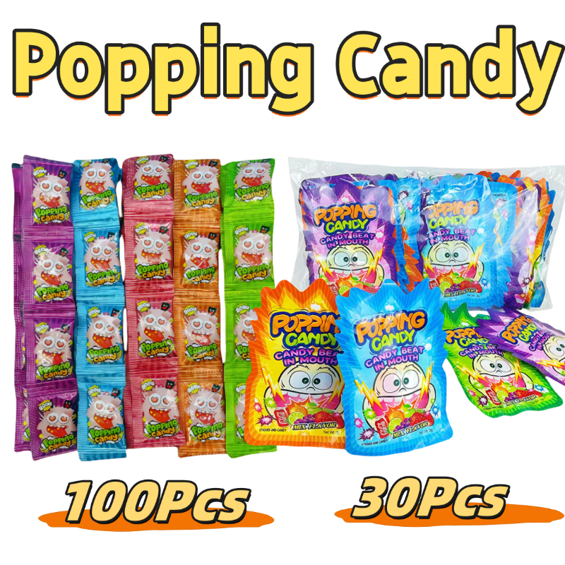 100pcs Popping Candy / Mouth Popping Candy Mix Fruit Flavor With ...