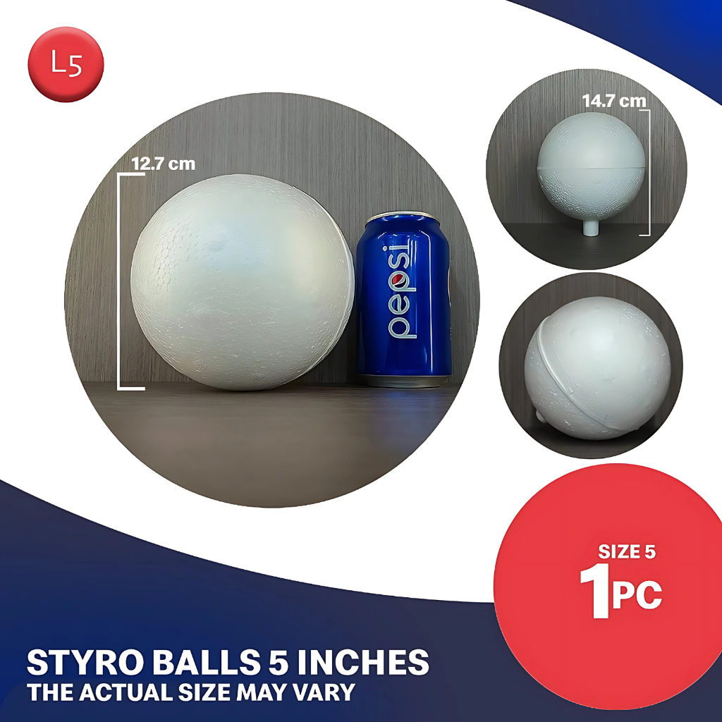 Styro Ball 5 inches (1pc) | Shopee Philippines