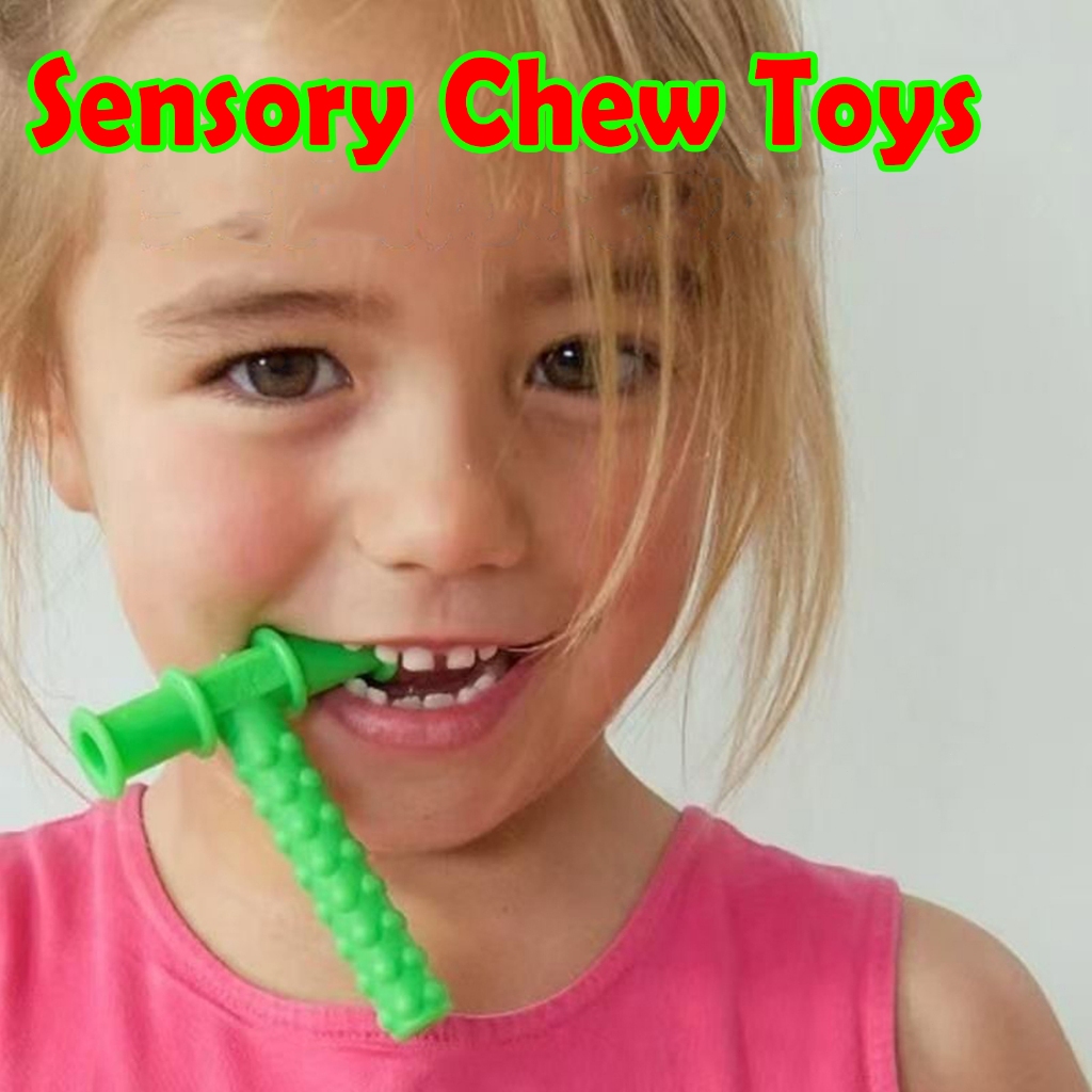 Sensory Chew Toys for Autistic Children, T Chews Tubes Autism ADHD ...
