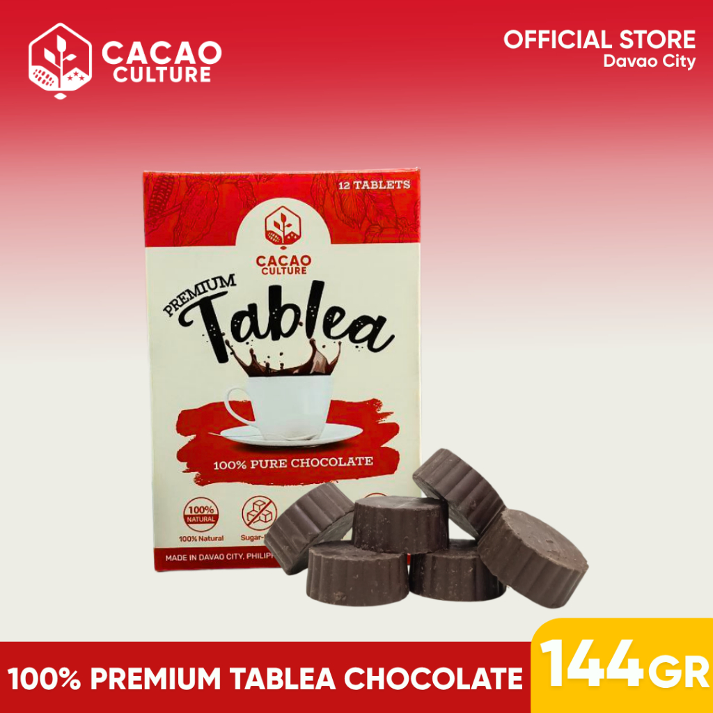 Pure Unsweetened Sikwate Tablea 144g - CACAO CULTURE - Premium Davao ...