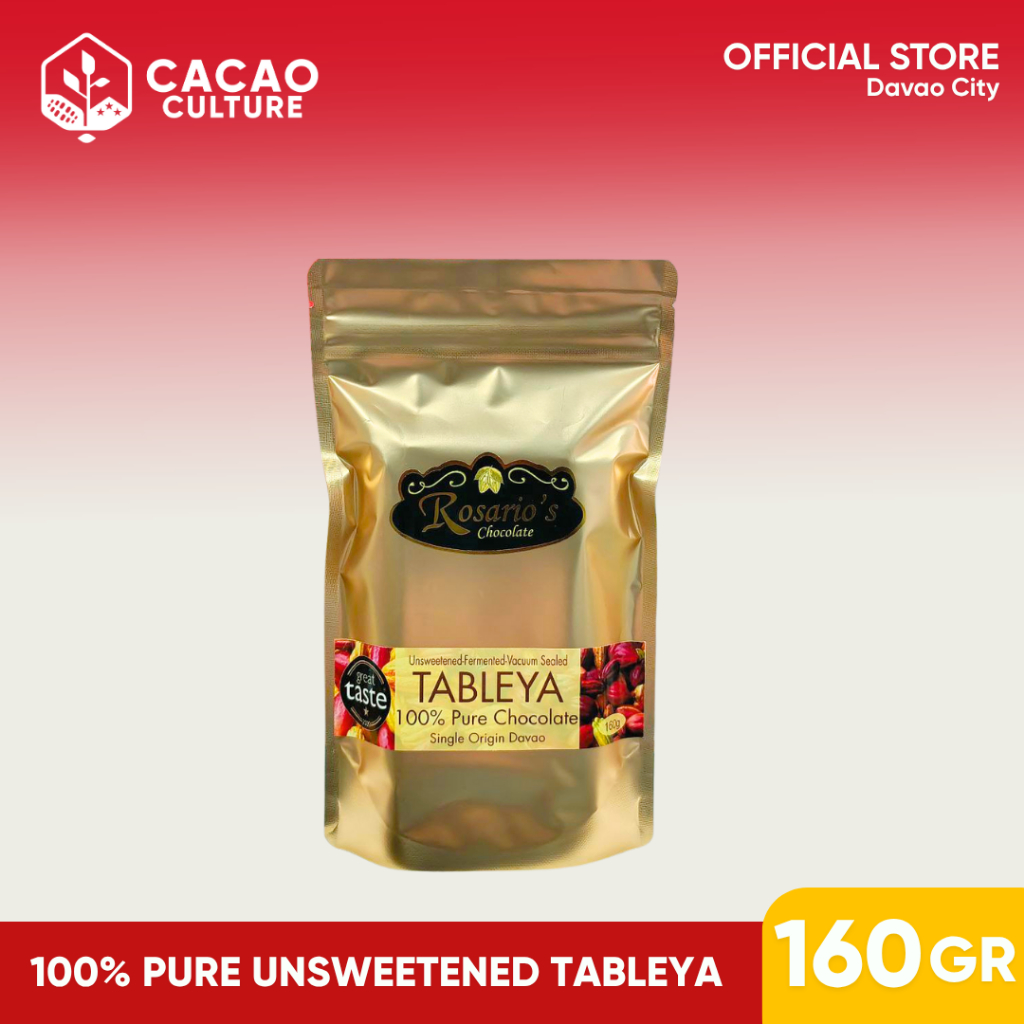 Cacao Culture |Rosario's Pure Tablea 160g – 100% Unsweetened Cacao – Vegan – Cacao Tableya ...