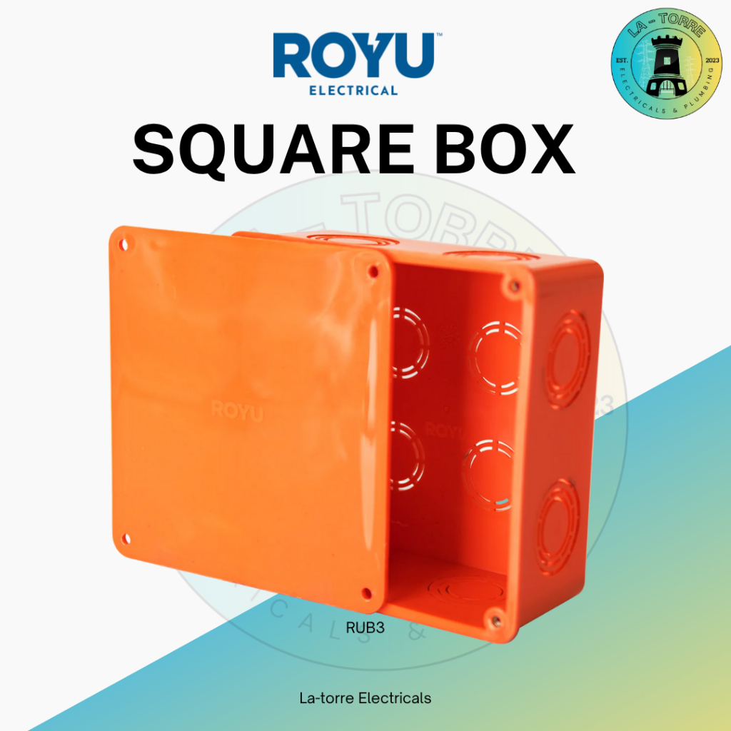 ROYU SQUARE BOX WITH COVER AND SCREW | Shopee Philippines