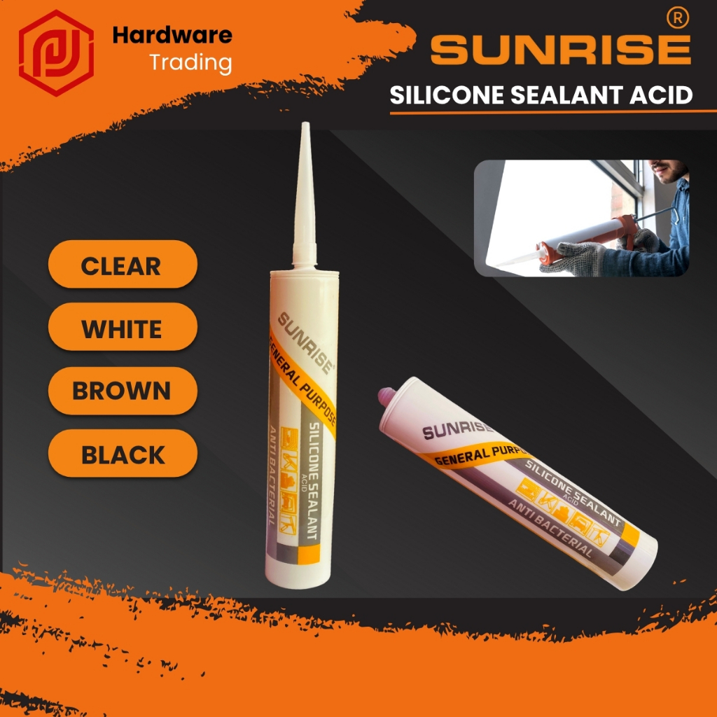 SUNRISE Silicone Sealant General All Purpose Sealant | Shopee Philippines