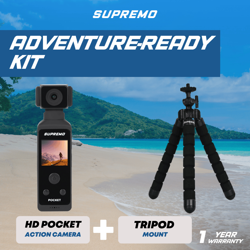 Bundle 7 Supremo Ultra HD Pocket + Tripod | Shopee Philippines