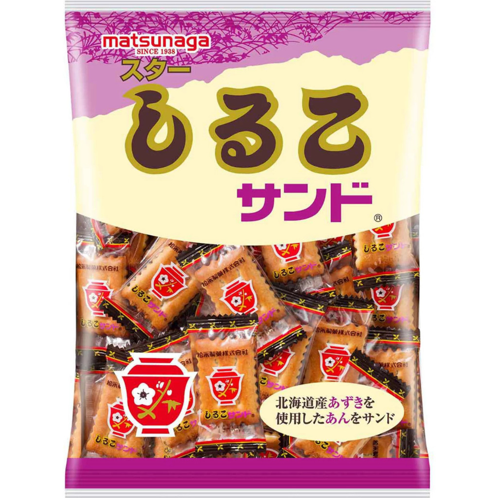 [from JAPAN] MATSUNAGA SEIKA Star Shiruko Sand (biscuit sandwiched with ...