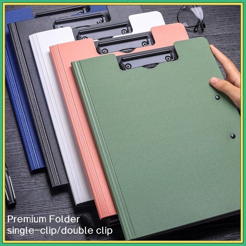 A4 Large capacity folder paper storage Document Bag File Folder Clip ...