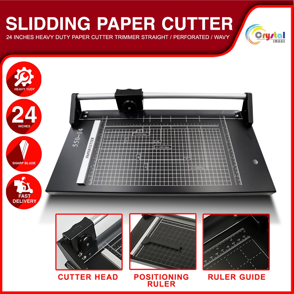 Officom 24inches Rotary Trimmer Sliding Paper Cutter | Shopee Philippines