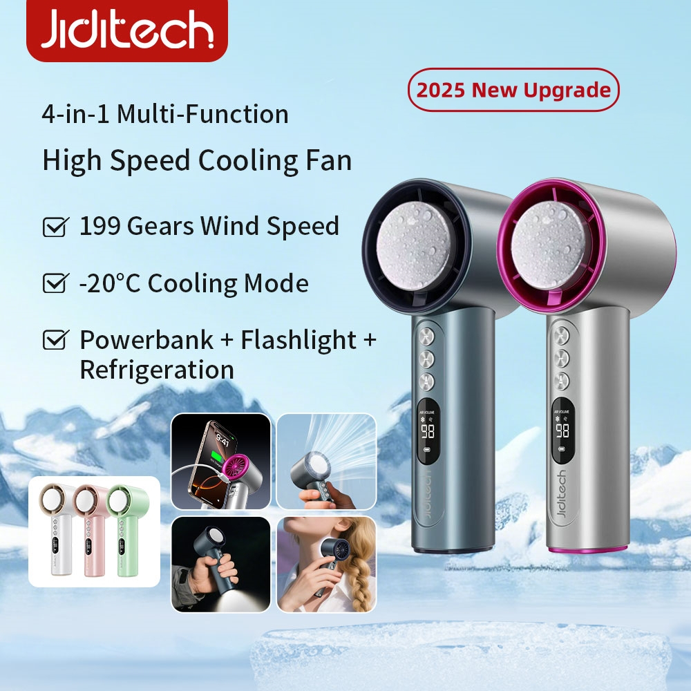 Jiditech High Speed Cooling Fan 199 Speed Mini Turbo Fan ...