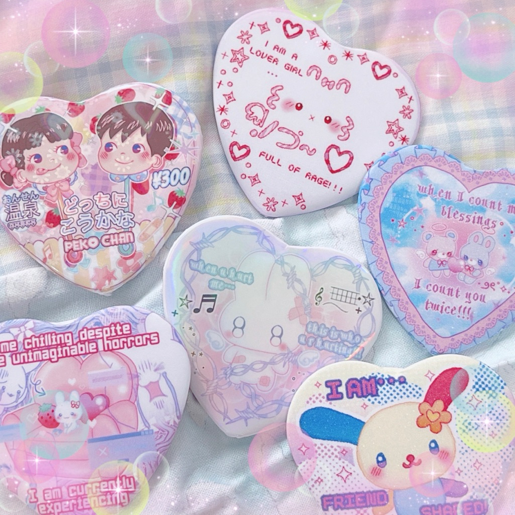 button pins ⋆｡˚꩜ | Shopee Philippines