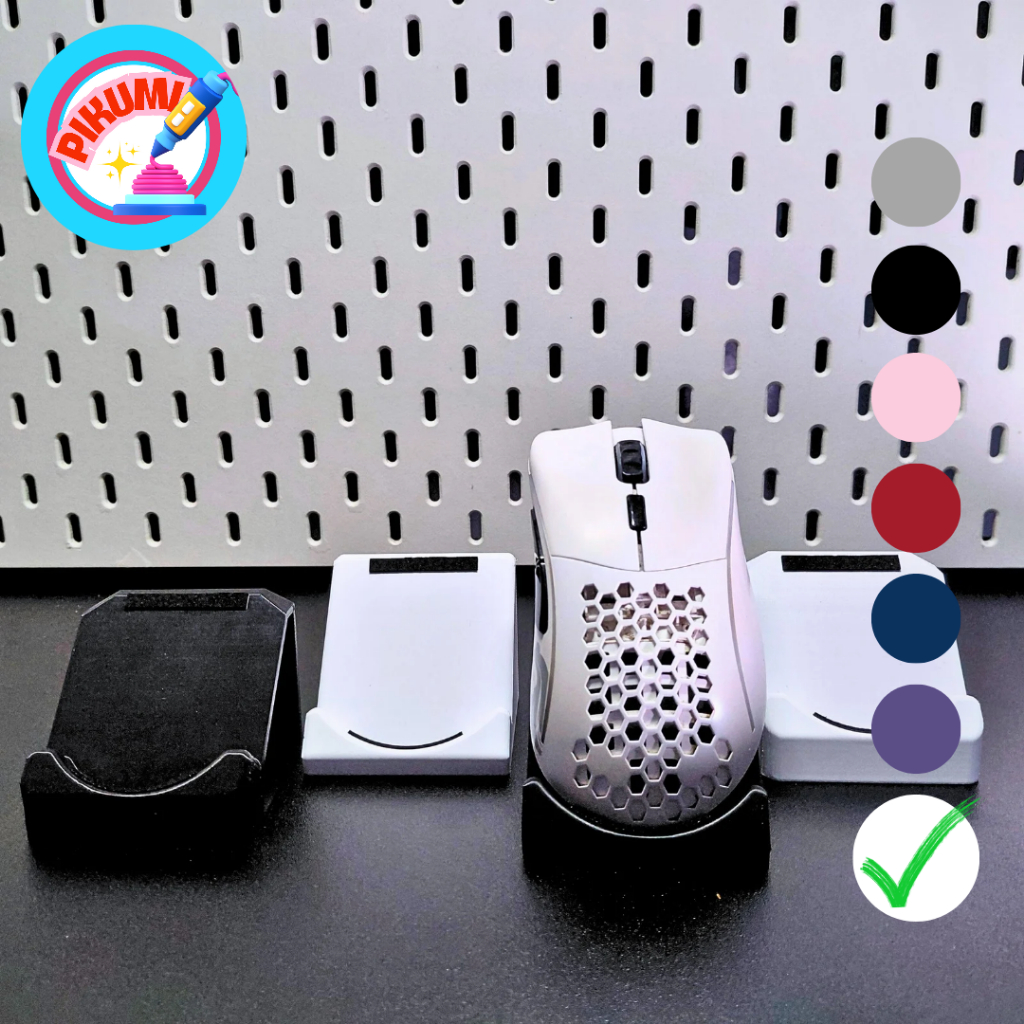 [3D Printed] Mouse Display Stand – Solid/Open Style, 45°/50° Tilt for ...
