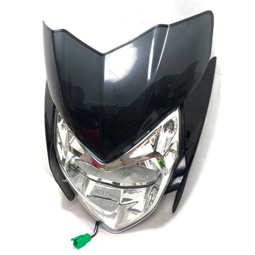 ROUSER 135 HEADLIGHT ASSEMBLY WITH VISOR FRONT HEADLIGHT SET (FREE 1PCS ...