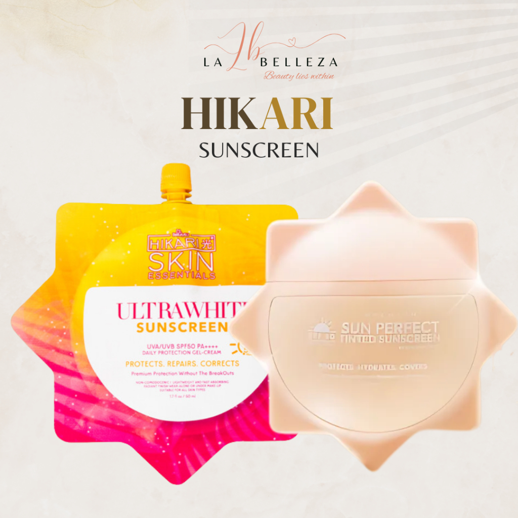 Hikari Sunscreen SPF50+ Ultra White & Sun Perfect Tinted | Daily UV ...