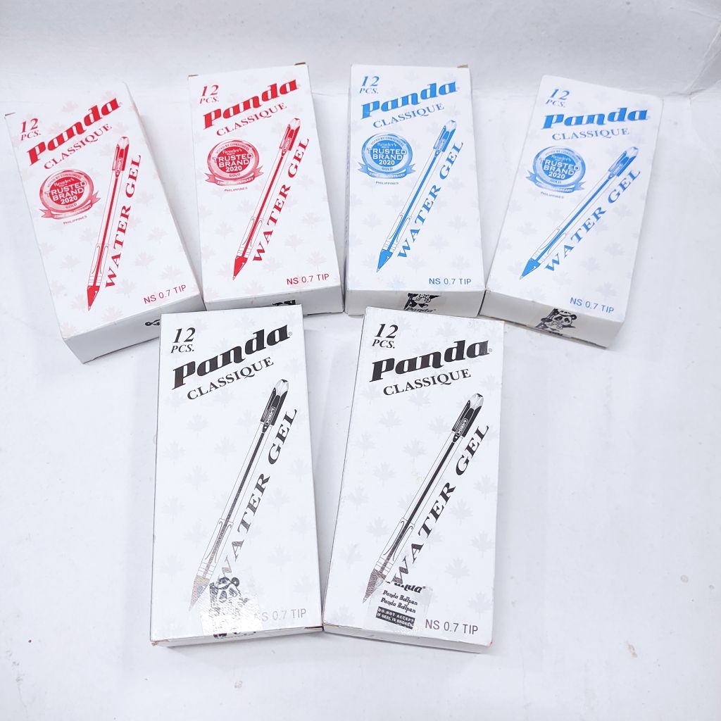 12 pcs Panda Classique Water Gel Pen 0.7 tip | Shopee Philippines