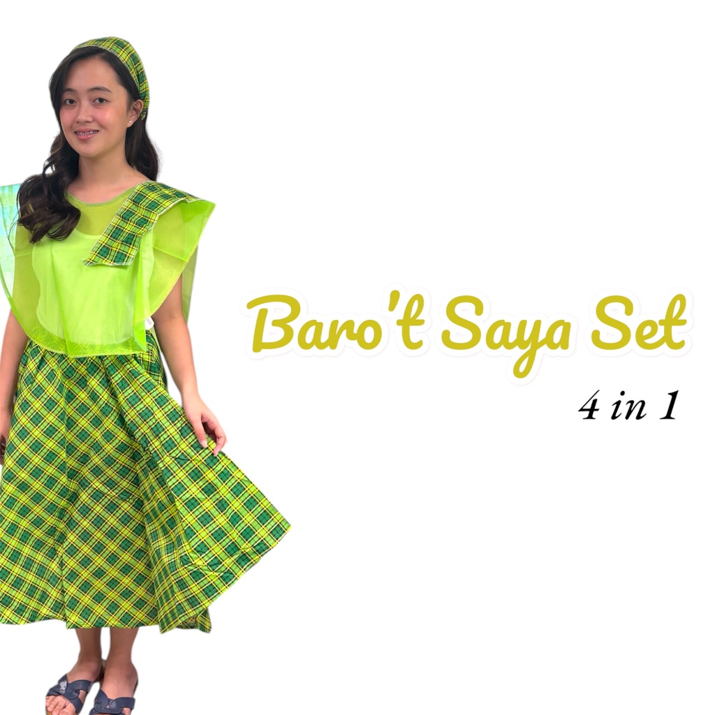 Filipiniana Attire Baro't Saya Costume for Girls | Shopee Philippines