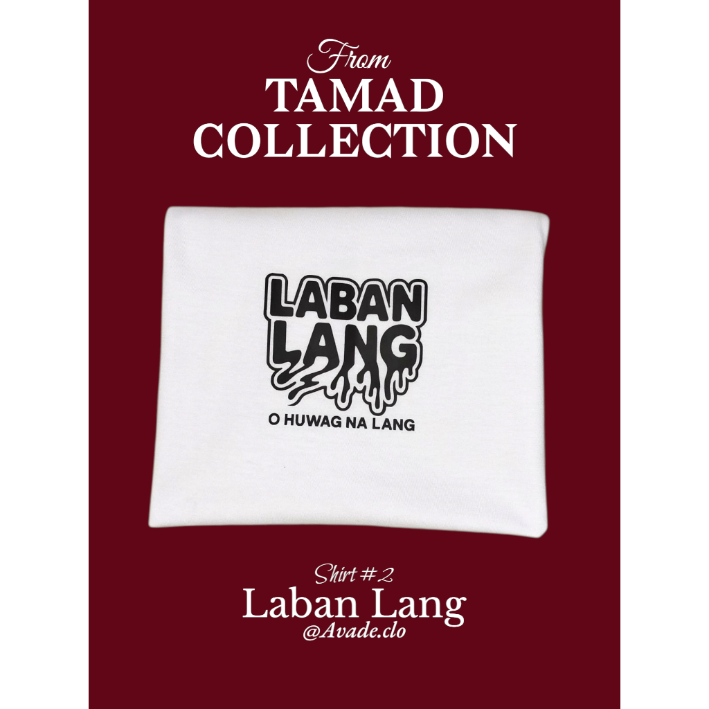 Avade Tamad Collection Statement T-shirt | Shopee Philippines