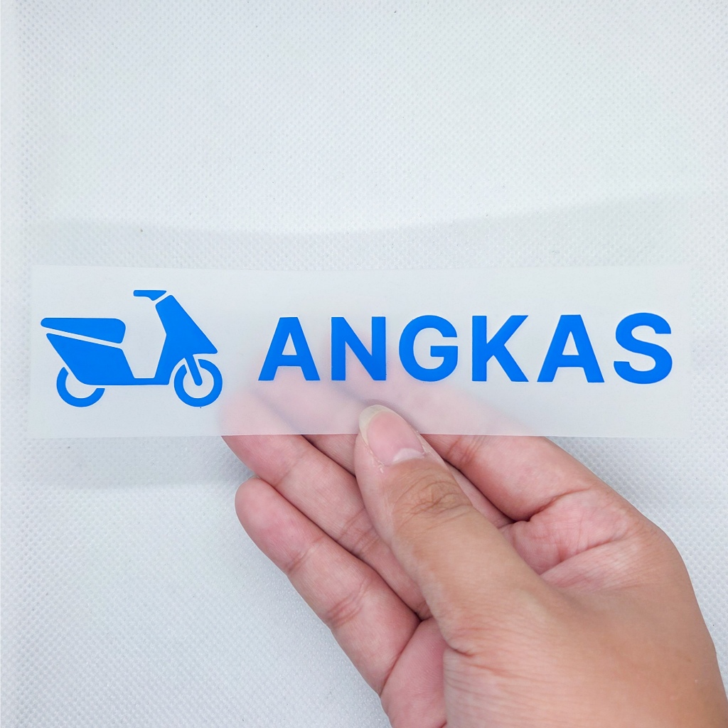 Angkas sticker permanent vinyl decal waterproof scratchproof for ...