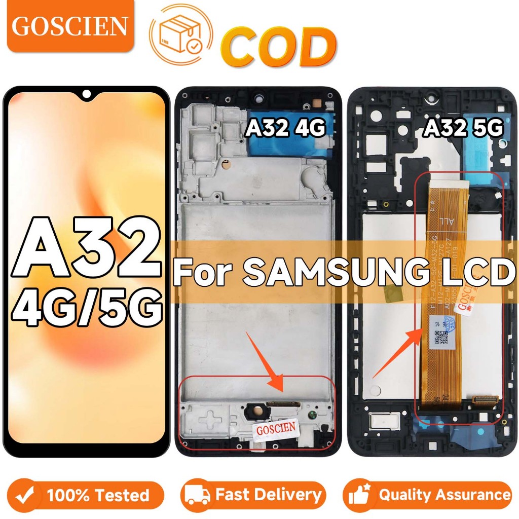 For Samsung Galaxy A32 4G A325 A325F / A32 5G A326 SM-S326B LCD Display ...