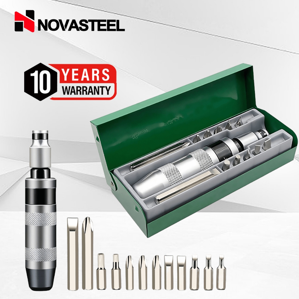 13/7PCS Impact Driver and Bits Screw Driver Screwdriver Bit Set Manual ...